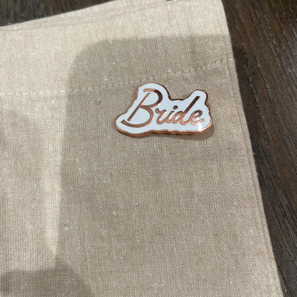 Bride Enamel Pin - Wedding Pin - Hen Party Badge - Bachelorette Pin ...
