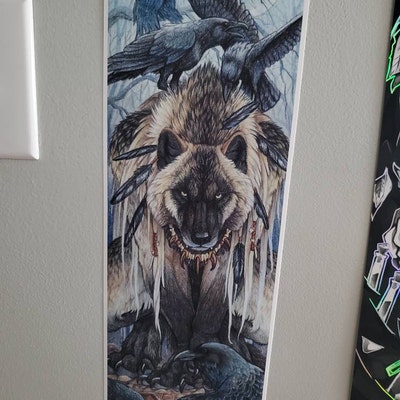 Werewolf and Ravens Print - Etsy