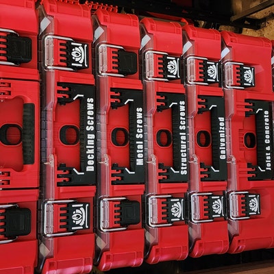 Milwaukee Packout Toolbox Lid Bit Storage, Packout Mods, Packout Bit ...