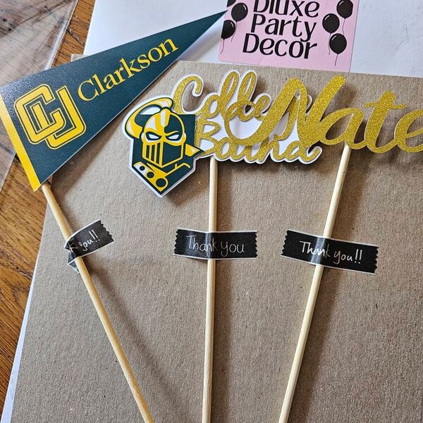 Graduation Centerpiece Sticks | Class of 2025 | College Bound | College ...