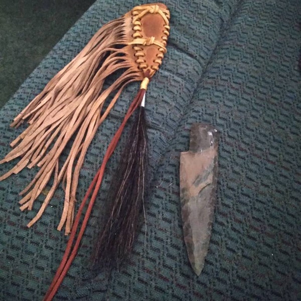 8" Horse Hair Scalp Locks Black or White Native Crafts Tribal Pow Wow ...