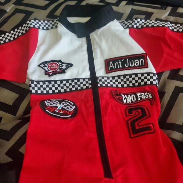Fast One Birthday-race Car Birthday-two Fast Birthday Custom Race Suit ...