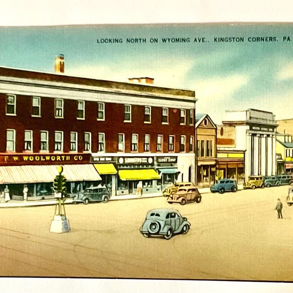 Vintage Postcard, Muskegon, Michigan, Western Avenue Looking East, Ca ...