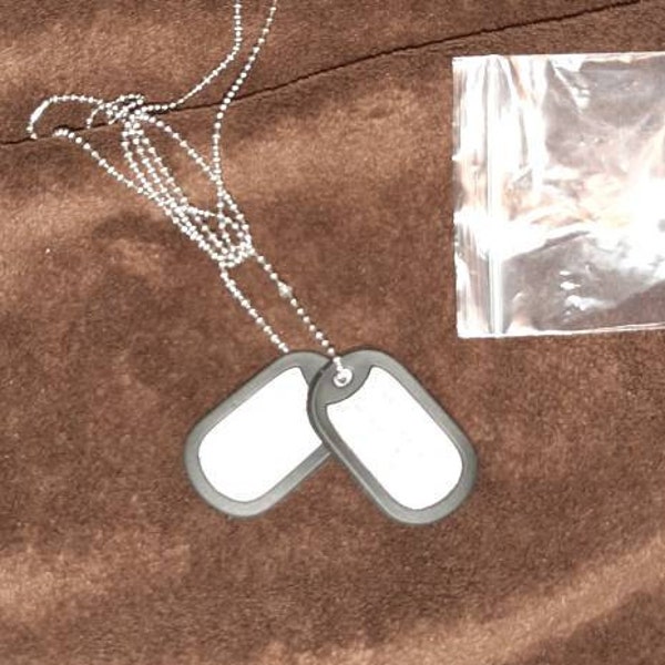 Custom Embossed Personalized Military Issue Stainless Steel Army Navy ...