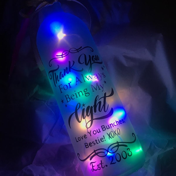 CUSTOM - Light up Wine Bottle - Etsy