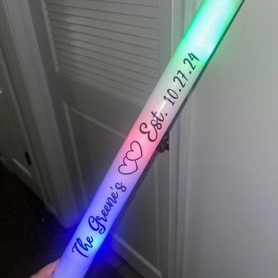 LED Foam Sticks & Glow Stick Bracelets Party Pack, 50 Pack Multi-color ...