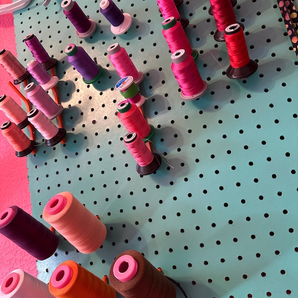 Pegboard Thread Spool Holder: Sewing & Embroidery Storage (set of 5/10 ...