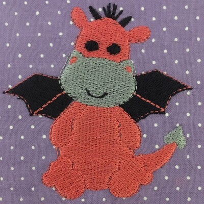 Mini Dragon Machine Embroidery Design-instant DOWNLOAD - Etsy
