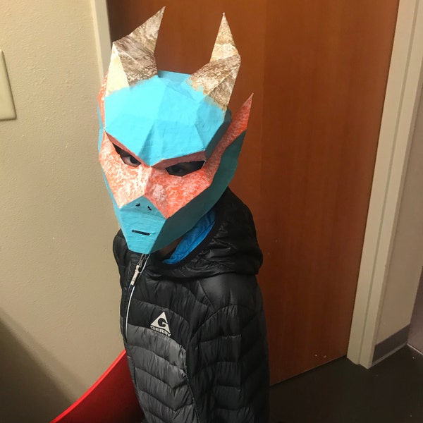 IFRIT Demon Mask - Use This Template to Build Your Own Demon Paper Mask ...