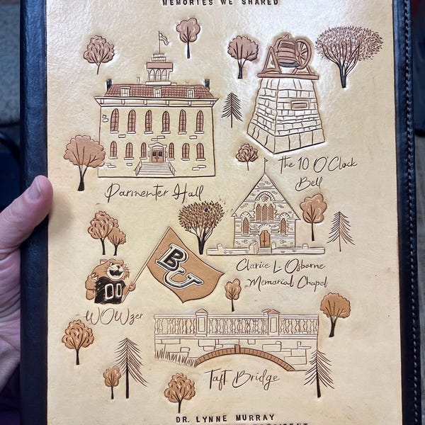 Custom Leather Journal / Personalized Handmade Wedding Guest Book ...