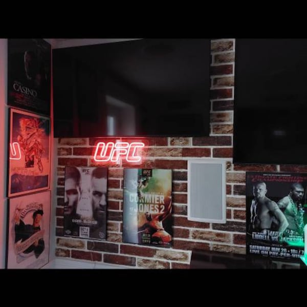 Ufc Neon Sign, Ufc Led Sign, Ufc Neon Light, Ufc Logo Light, Boxing ...