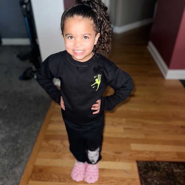 Girls Custom Dance Sweatshirt, Dance & Be Happy Girls Sweatshirt,girls ...