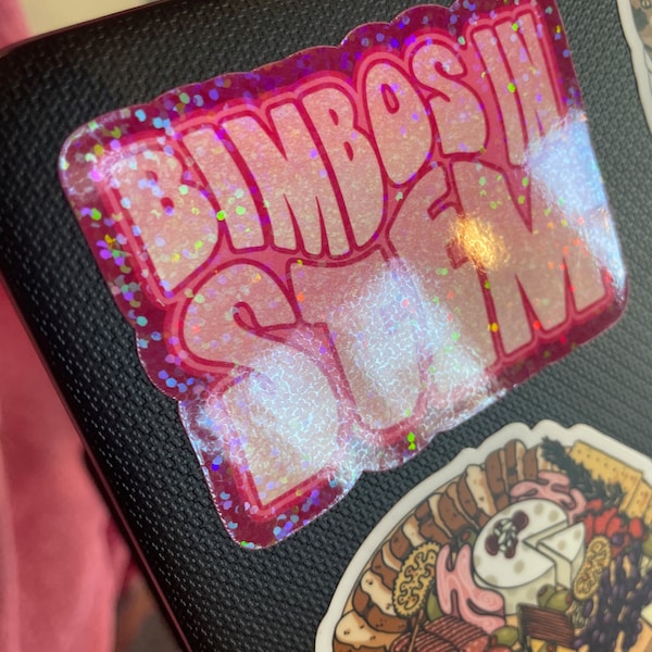 Bimbos in STEM Sparkle Sticker | Weather-resistant Vinyl Sticker ...