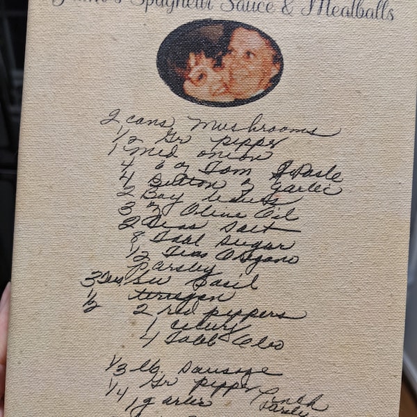 ACTUAL HANDWRITING as Wall Art on Canvas Father to Son, Wall Canvas ...