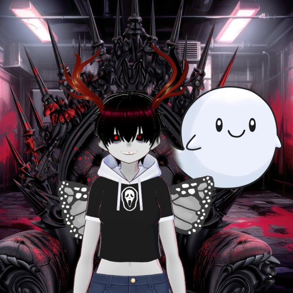 Vtuber Background, Vtuber Chair, Bloody Throne, Horror Vtuber Asset ...