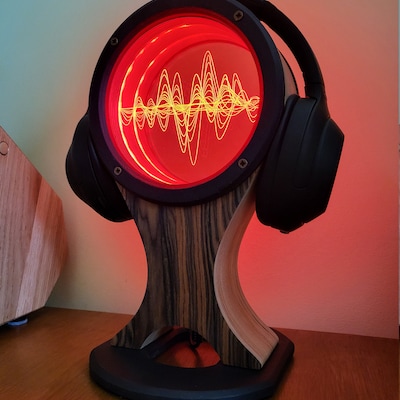 LED Headphone Stand, Holder, or Hanger With Color Changing Lights. A ...