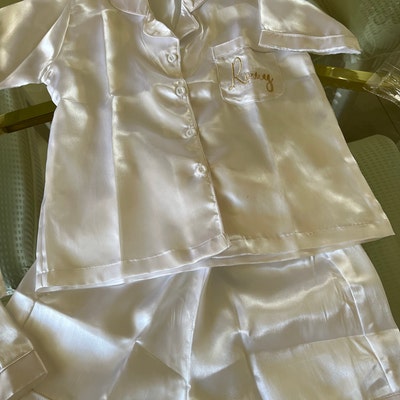 Plus Size 4XL,5XL,6XL Bridal Party Pajamas, Satin Pajama Set ...