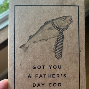Fishing Father's Day Card Got You A Father's Day Cod Hilarious Father's ...