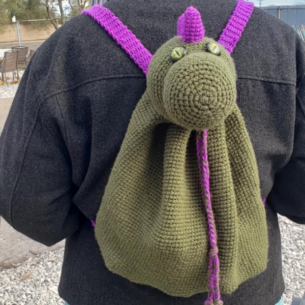 Crochet Pattern for Leaves Backpack. Practice Tapestry Crochet to Form ...