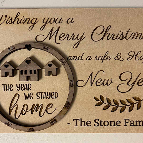 Digital File SVG PDF the Year We Stayed Home Ornament - Etsy