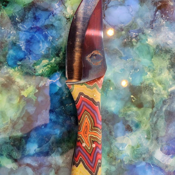 Disco80s Knife Handle Micarta Block Scales Stabilize Wood Burl - Etsy