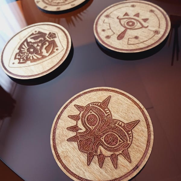 Super Mario Coasters, Video Game Coasters: Wood Coasters, Felt Backing ...