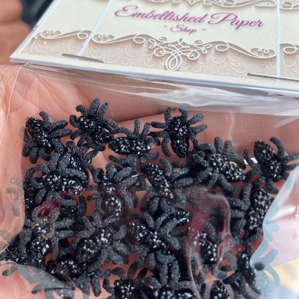 Mini Spiders Flatback Cabochons, Spider Embellishments Mini Spider ...