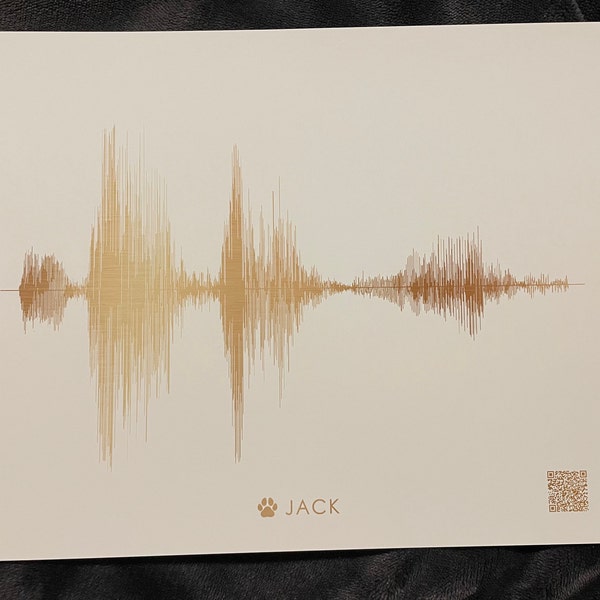 Bark Sound Wave - Pet Remembrance / Dog Memorial Made From Your Dog’s ...