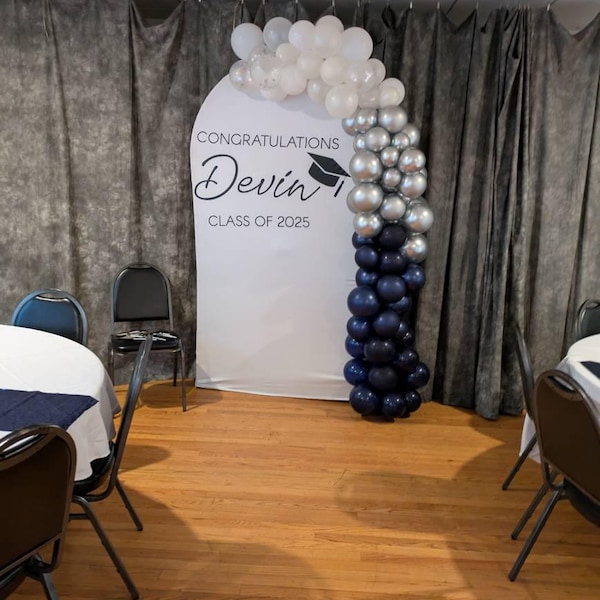 Graduation Decal for Balloon Arch, Arc Backdrop Sign, Balloon Arch ...