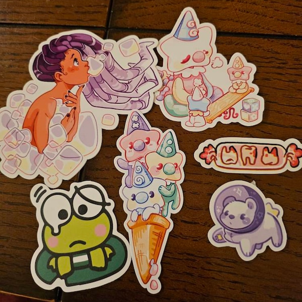 Eepy Clown Waterproof Sticker - Etsy