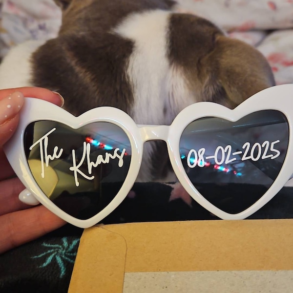 DIY STICKERS for Wedding SUNGLASSES wedding Personalised Sunglasses ...