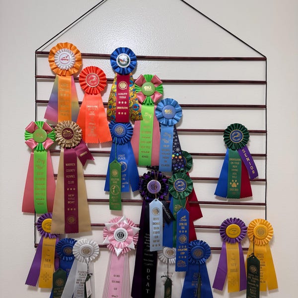Dog Show Ribbon Holder Dog Show Award Rack Dog Show Ribbon Holder Dog ...