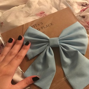 Light Blue Baby Bow, Baby Blue Hair Bow, Light Blue Hair Bow, Belle ...