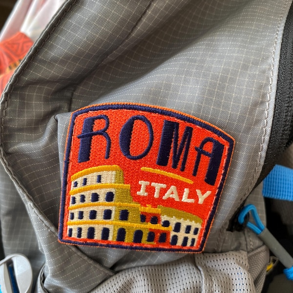 Rome Italy Travel Patch Embroidered Iron on Sew on Badge Souvenir - Etsy UK