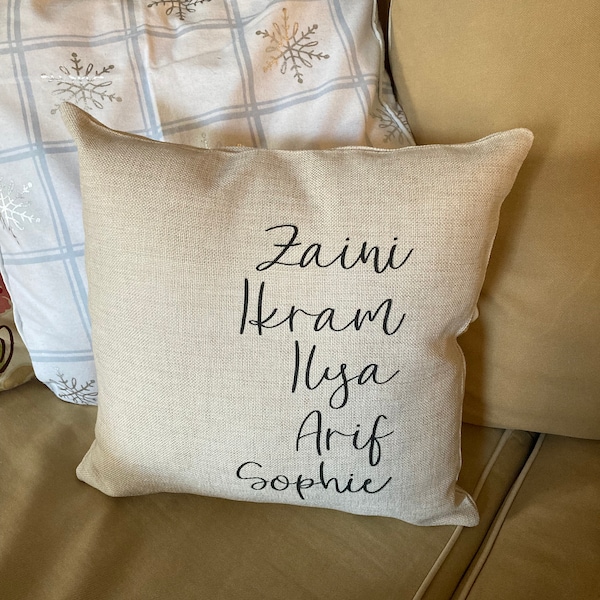 Name Pillow Covers - Personalized Name Pillow - Name Throw Pillow Cover ...