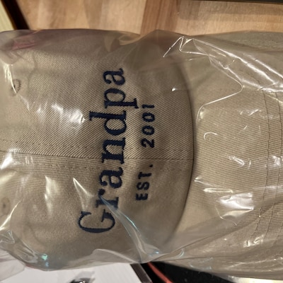 Custom Embroidered Hat, Grandpa Cap With Date, Dad Hat, Vintage ...