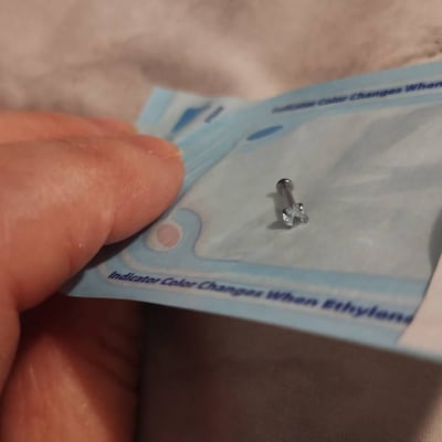 Tiny Honeycomb Flat Back Labret Piercing Minimalist Ear Cartilage Helix ...