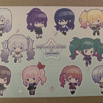 Colorful Stage Sticker Sheet - Etsy