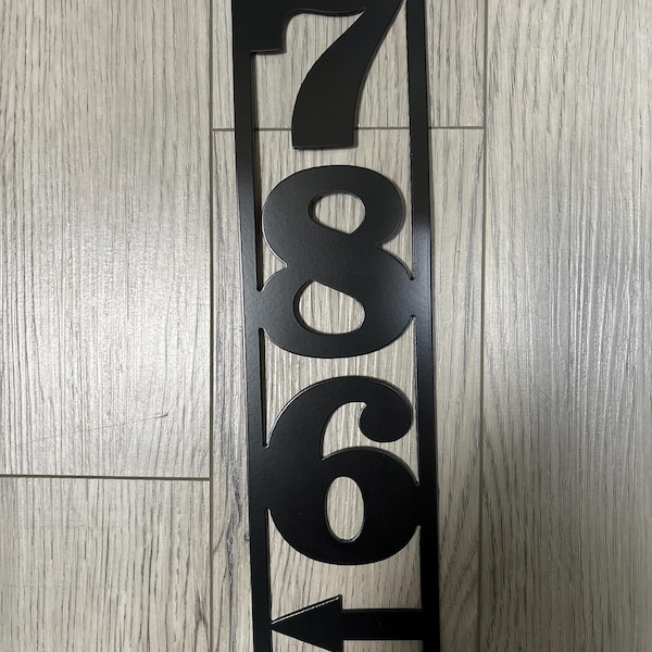 Metal Address Sign With Image | Outdoor Address Sign | House Numbers ...