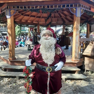 Old World Santa Suit Wine Super Soft Velvet Santa Claus Jacket Coat ...