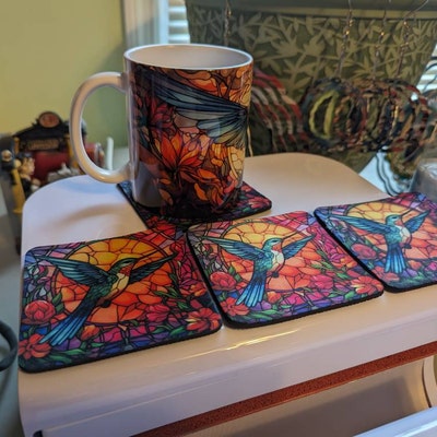 Art Nouveau Stained Glass Seamless Digital Paper Printable Scrapbook ...