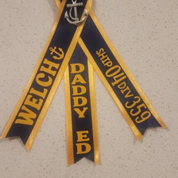 PIR Ribbon W/center & Sailor Keepsake Ribbon - Etsy