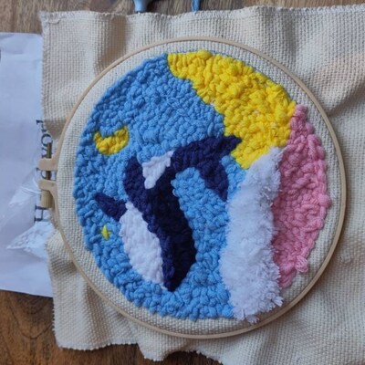 Van Gogh Starry Night Punch Needle Kit Beginner, DIY Punch Needles ...