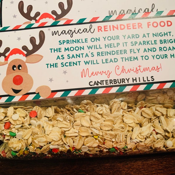 Magic Reindeer Food Treat Bag Topper Printable | Holiday Classroom ...
