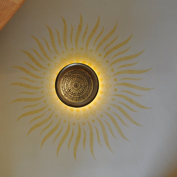 Stencil Mandala FELICITY, Stencil Mandala Pattern for DIY, Wall ...