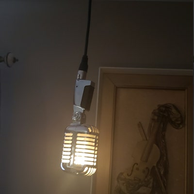 Retro Microphone Lamp on Air Edition / Cool Gift / Shure 55 / Vintage ...