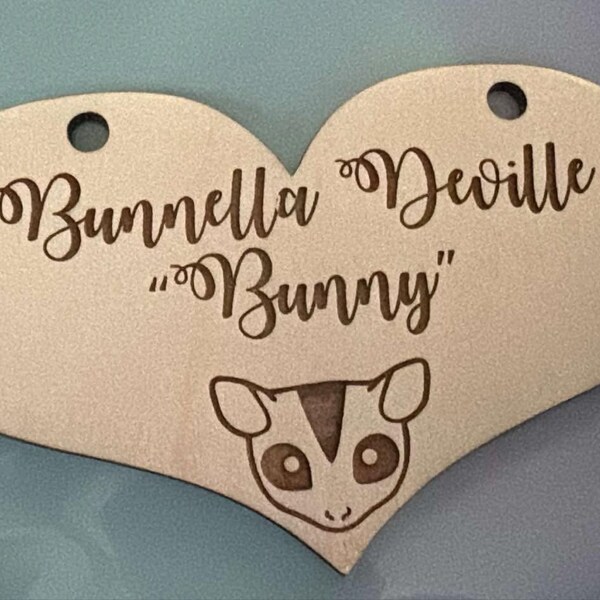 Guinea Pig Cage Tag, Personalized, Custom, Engraved Wood, Pet Guinea ...