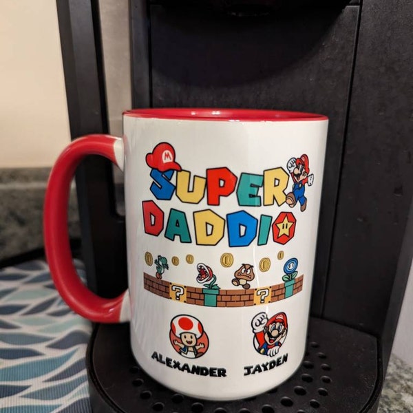 Super Daddio Personalized Mug - Etsy