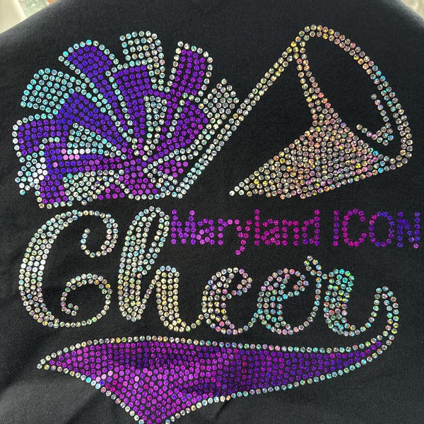 Custom Football Team and Colors RHINESTONE Mega Bling Shirt, Football ...