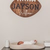 Football Nursery Name Sign Nursery Sign Football Themed Nursery Nursery ...